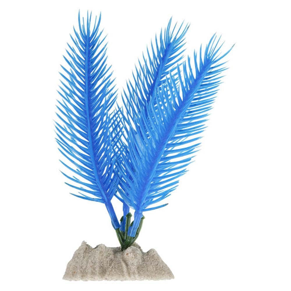GloFish Fluorescent Blue Plastic Plant – Bay Bridge Aquarium