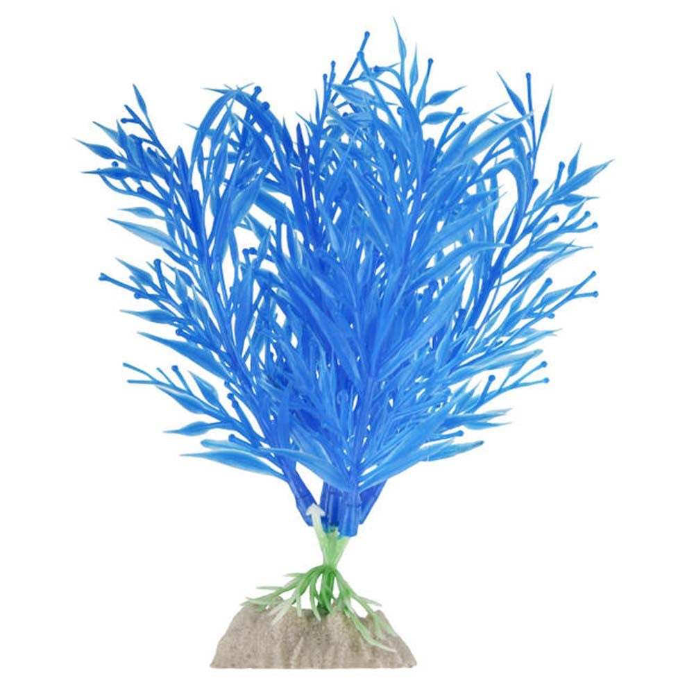 GloFish Fluorescent Blue Plastic Plant – Bay Bridge Aquarium
