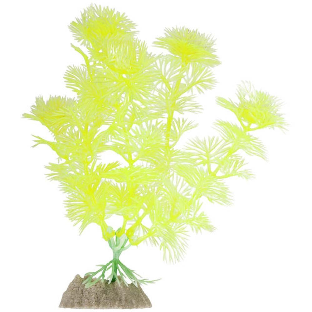 GloFish Fluorescent Yellow Plastic Plant – Bay Bridge Aquarium