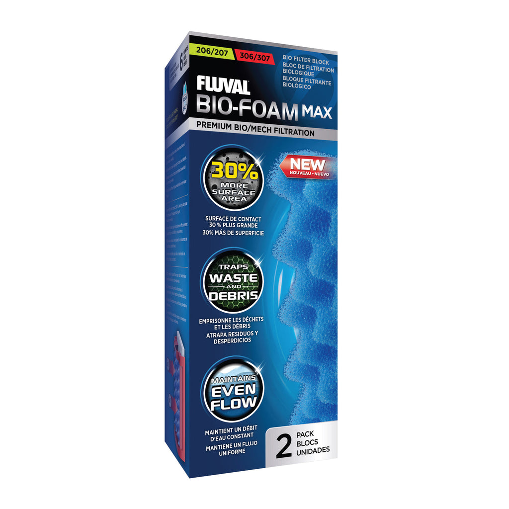 Fluval 207-307 Blue BioFoam MAX 2pcs – Bay Bridge Aquarium