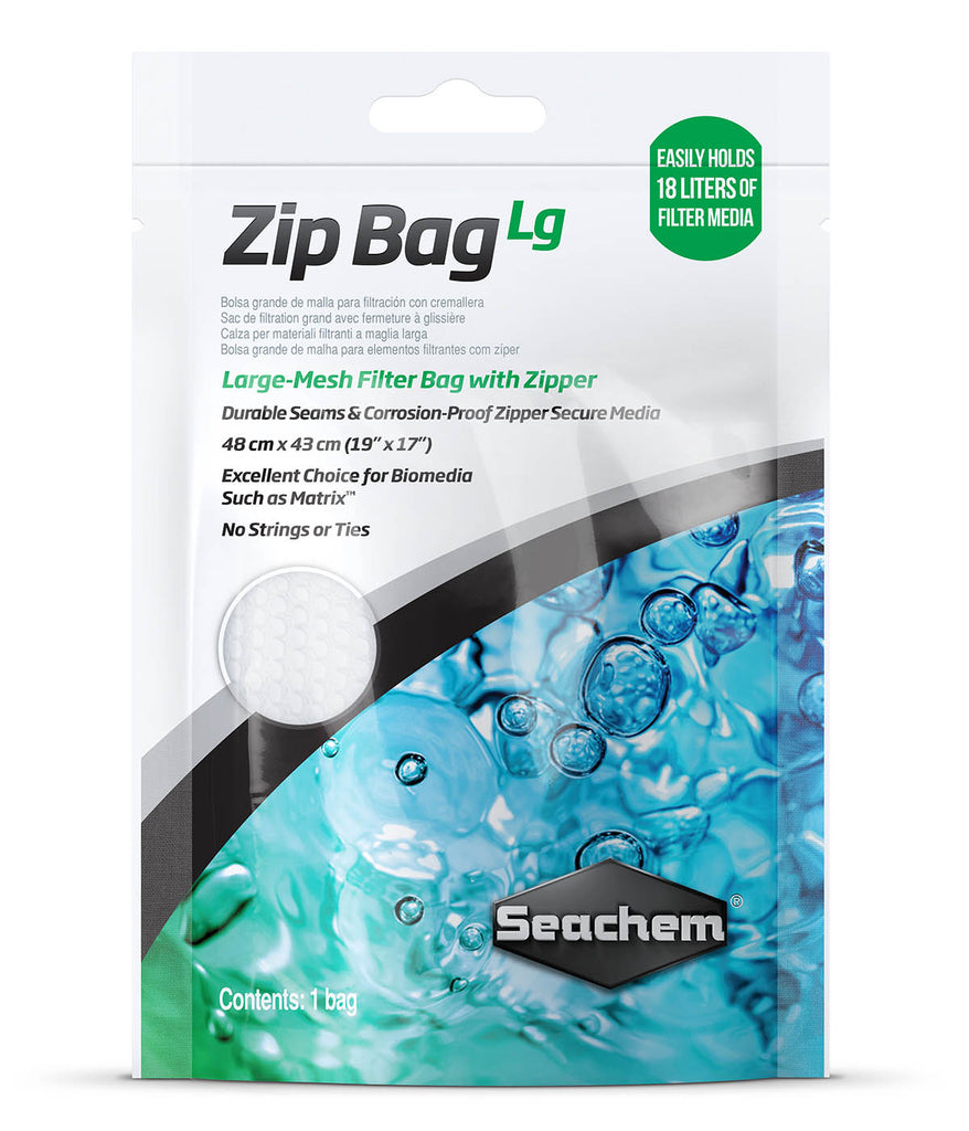 Seachem Zip Filter Bag. – Bay Bridge Aquarium
